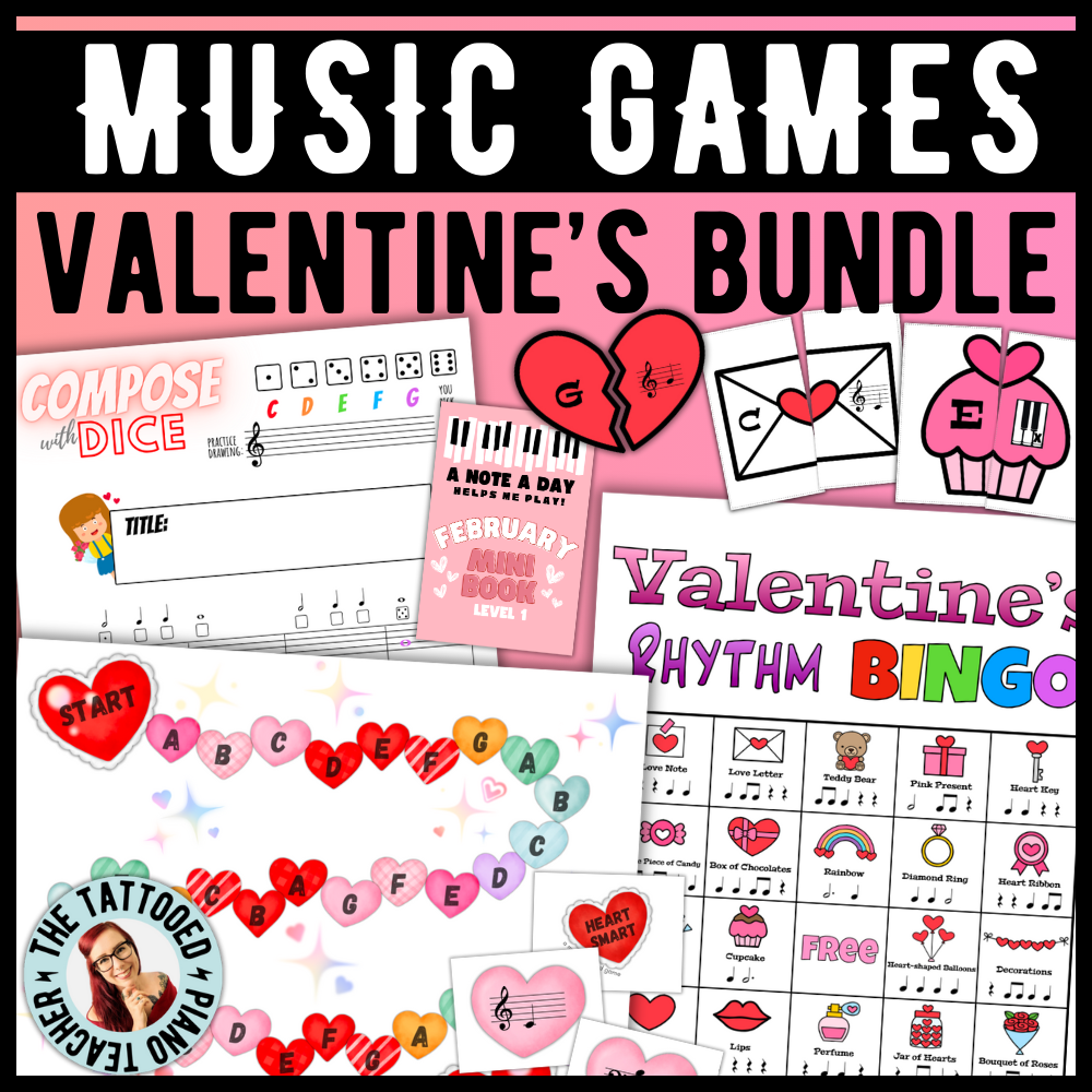 Valentine's Day Music Activities Bundle – The Tattooed Piano Teacher