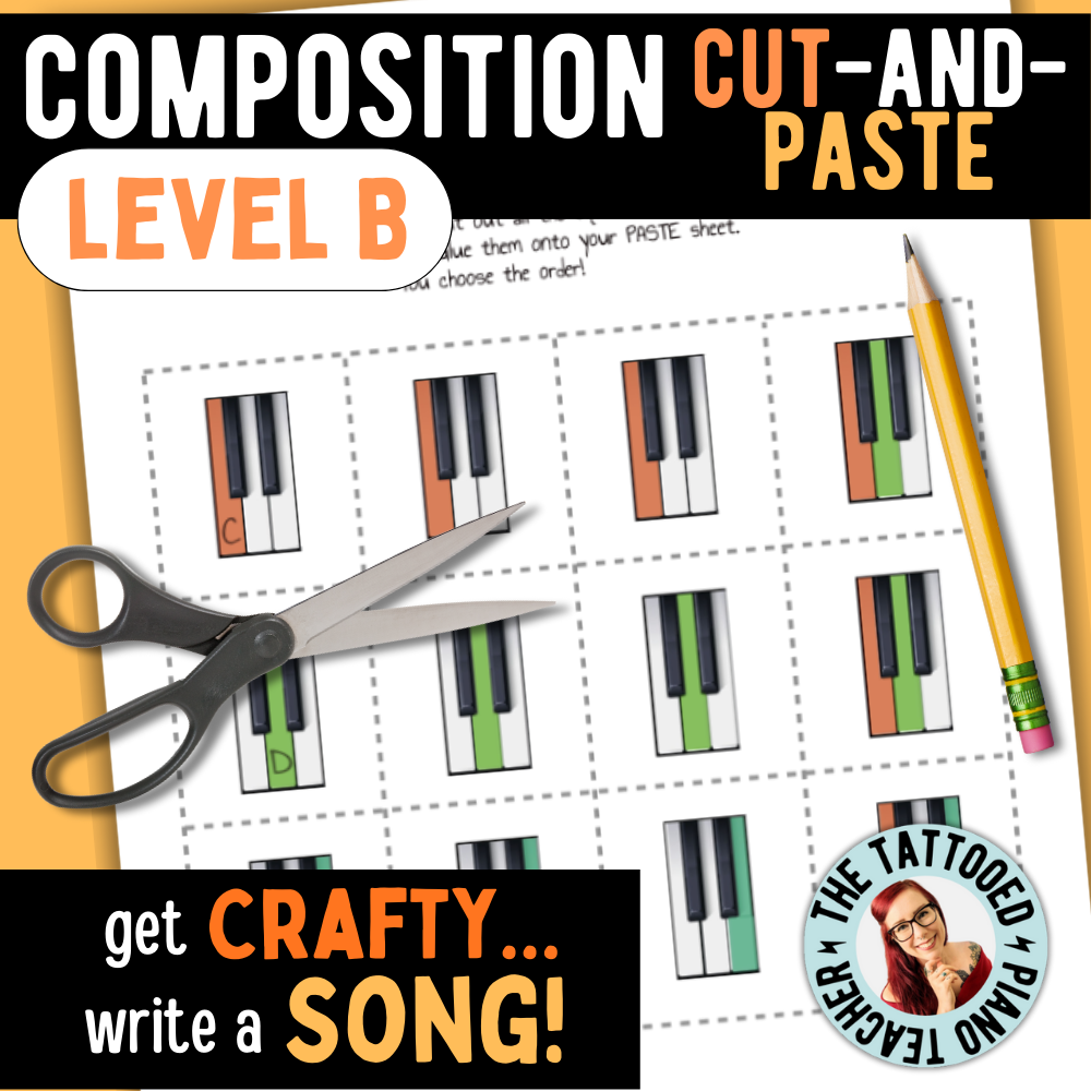 Composition Cut-and-Paste Level B – The Tattooed Piano Teacher