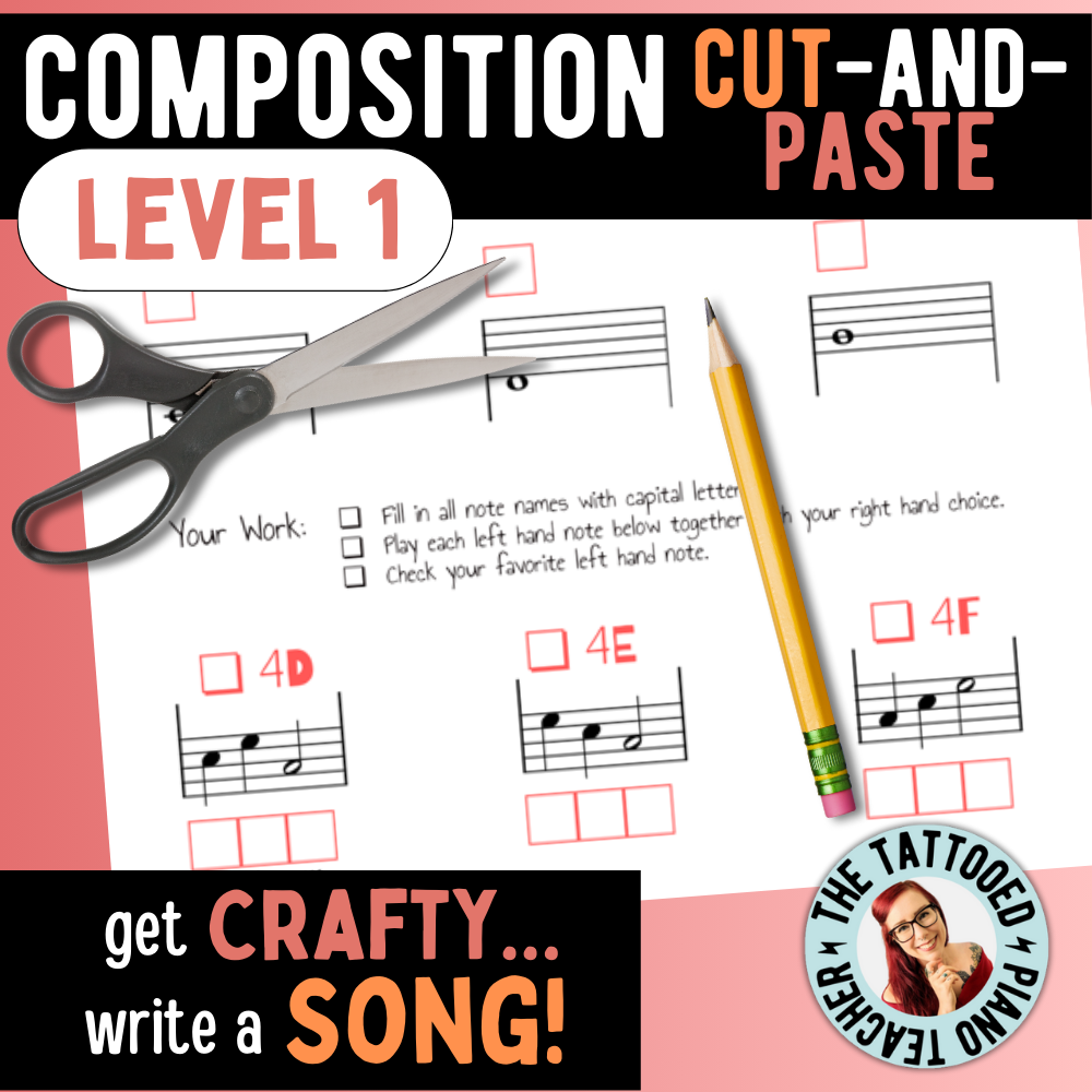 Composition Cut-and-Paste Level 1 – The Tattooed Piano Teacher