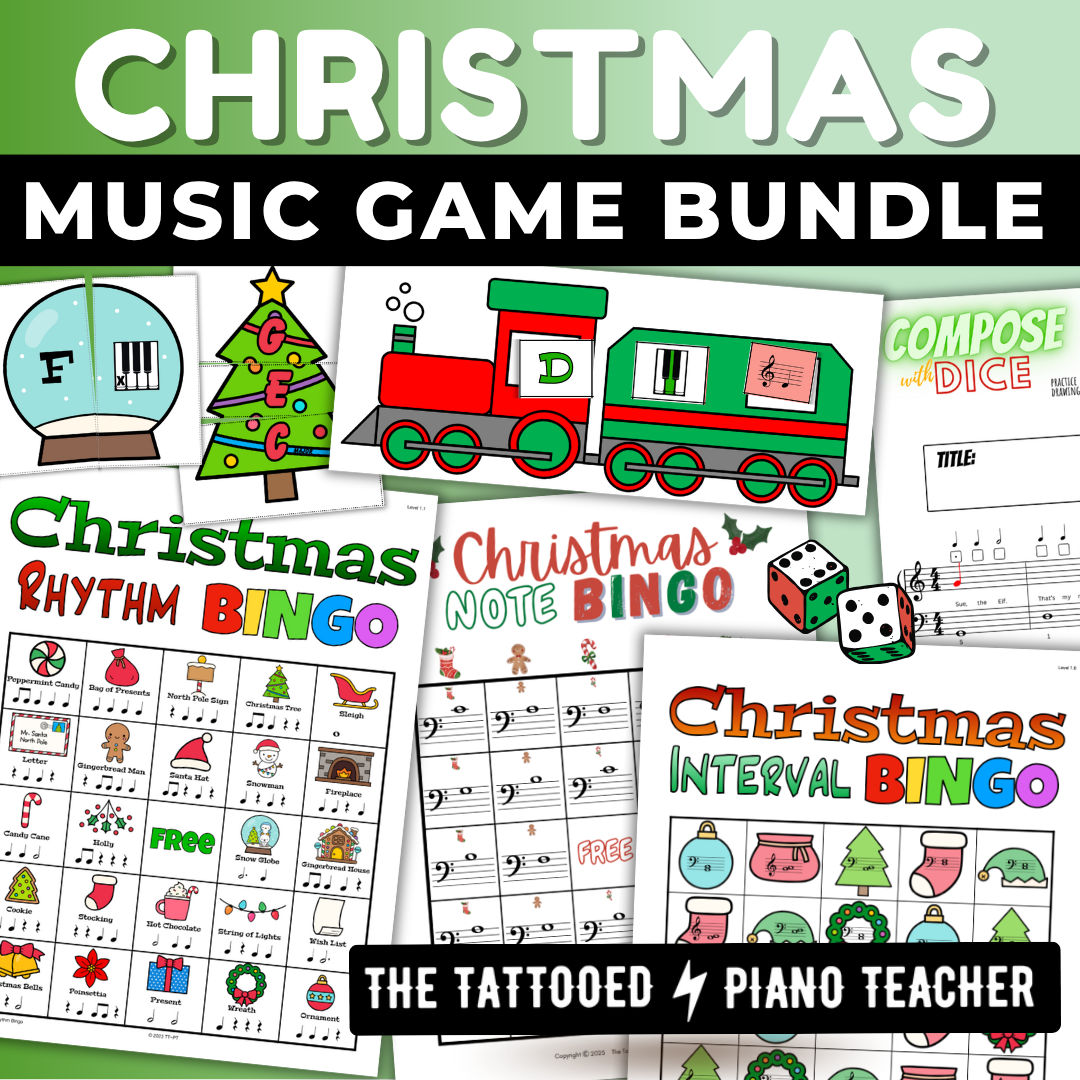 Christmas Music Games Bundle – The Tattooed Piano Teacher