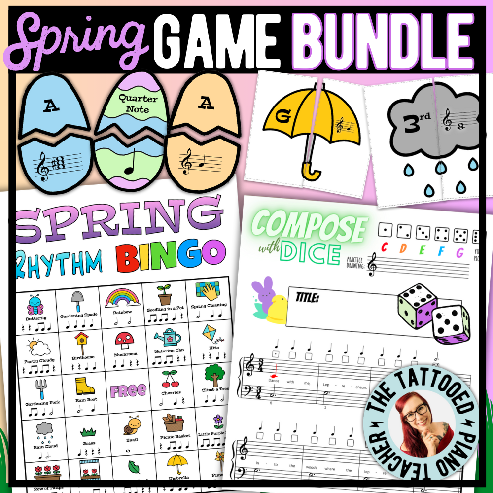 Spring Music Activities Bundle – The Tattooed Piano Teacher