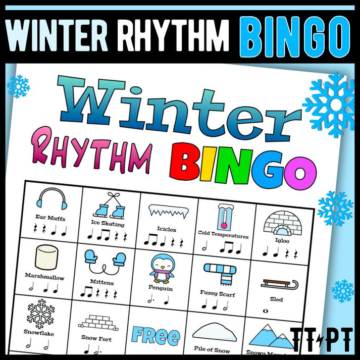 Winter Rhythm Bingo – The Tattooed Piano Teacher