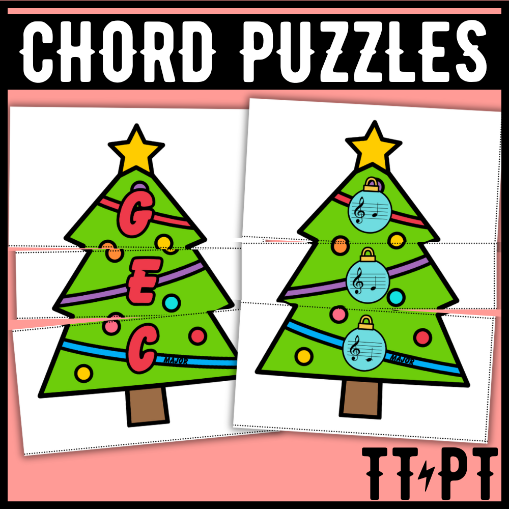 Christmas Tree Chord Puzzles – The Tattooed Piano Teacher