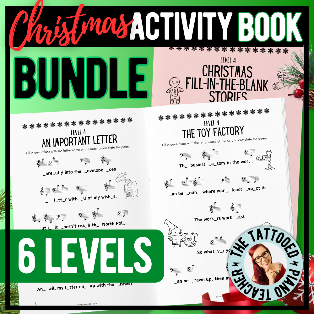 Christmas Music Story Booklets Bundle – The Tattooed Piano Teacher