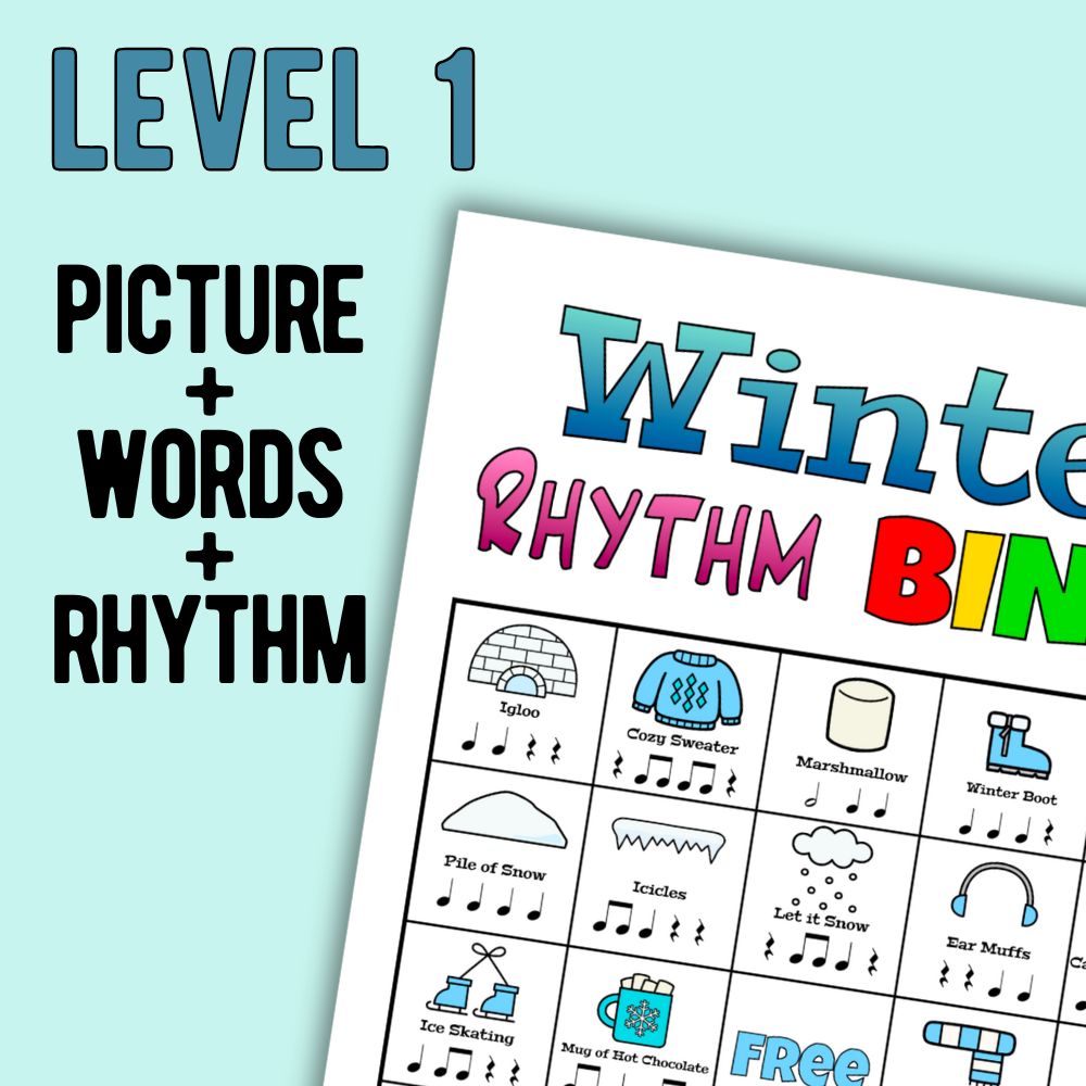 Winter Rhythm Bingo – The Tattooed Piano Teacher