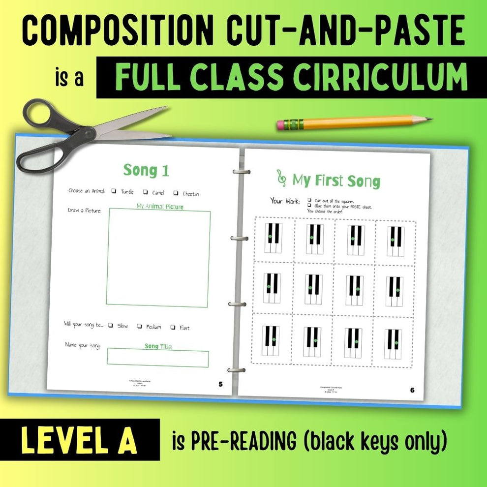 Composition Cut-and-Paste Level A – The Tattooed Piano Teacher