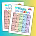 Music Interval Bingo Sample Pages – The Tattooed Piano Teacher