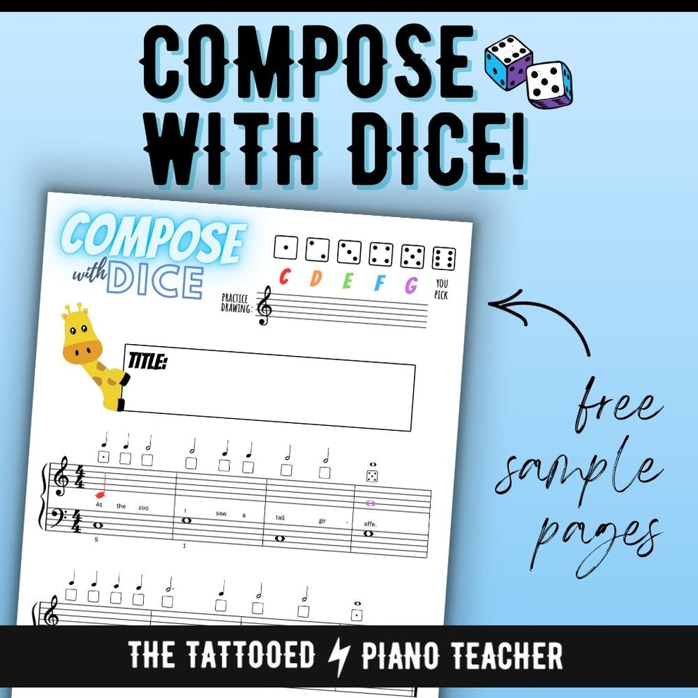 Free Compose with Dice Song – The Tattooed Piano Teacher