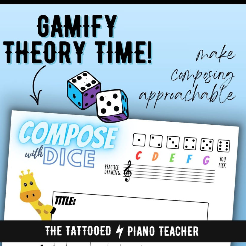 Free Compose with Dice Song – The Tattooed Piano Teacher
