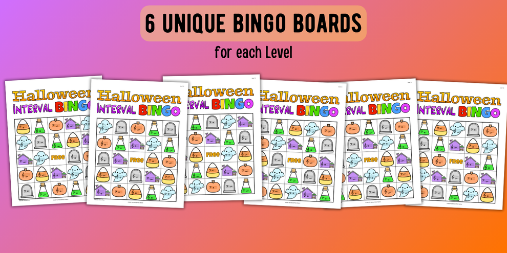 Halloween Music Interval Bingo – The Tattooed Piano Teacher