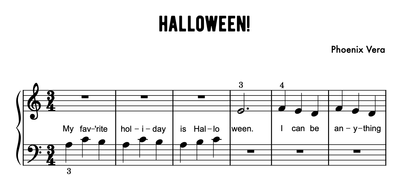 Halloween! - Early Elementary Piano Solo Sheet Music & Activity – The ...