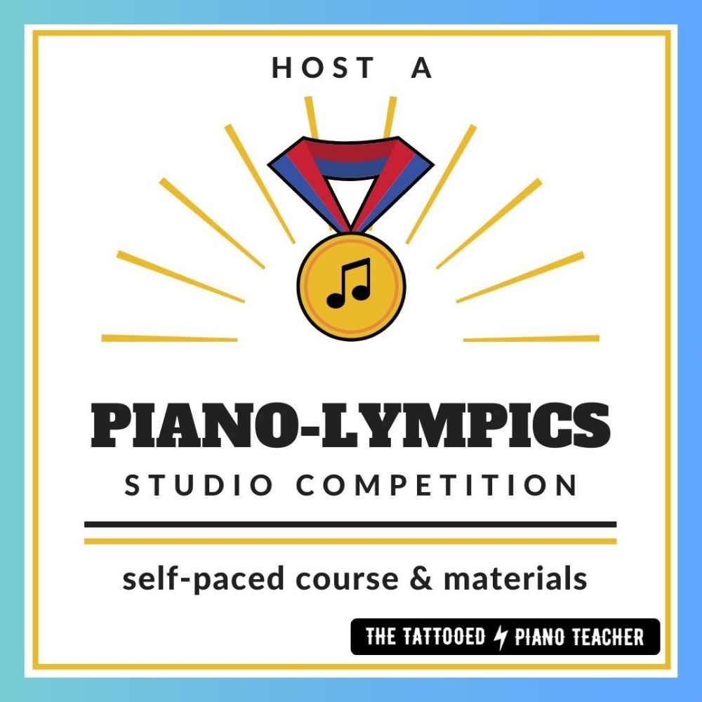 Piano-lympics Course & Materials – The Tattooed Piano Teacher